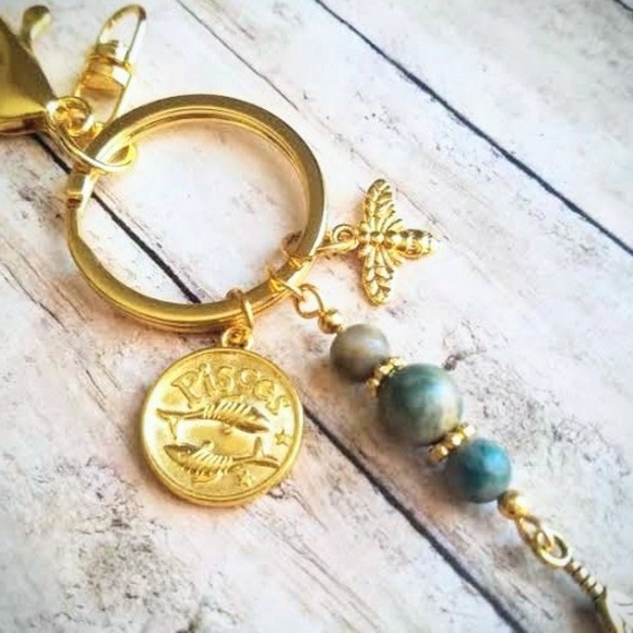 Accessories | Pisces Golden Keychain | Poshmark